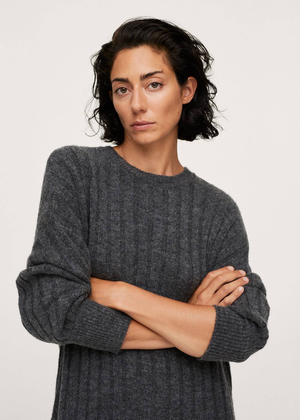 Ribbed Knit Dress Woman MANGO OUTLET Sweden ribbed-knit-dress-woman-mango-outlet-sweden