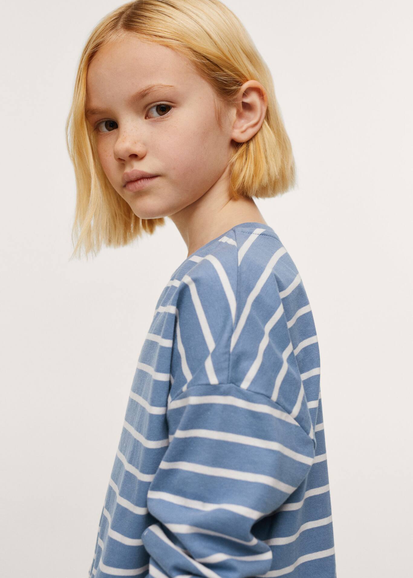Striped Long Sleeves T Shirt Girls Mango Outlet Greece