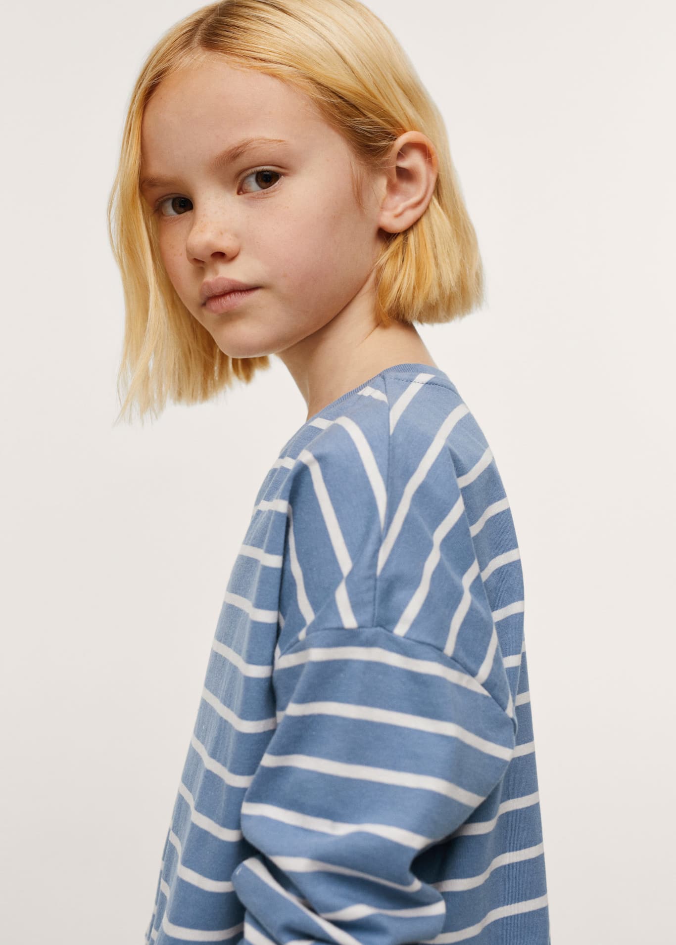 Striped Long Sleeves T Shirt Girls Mango Outlet Greece