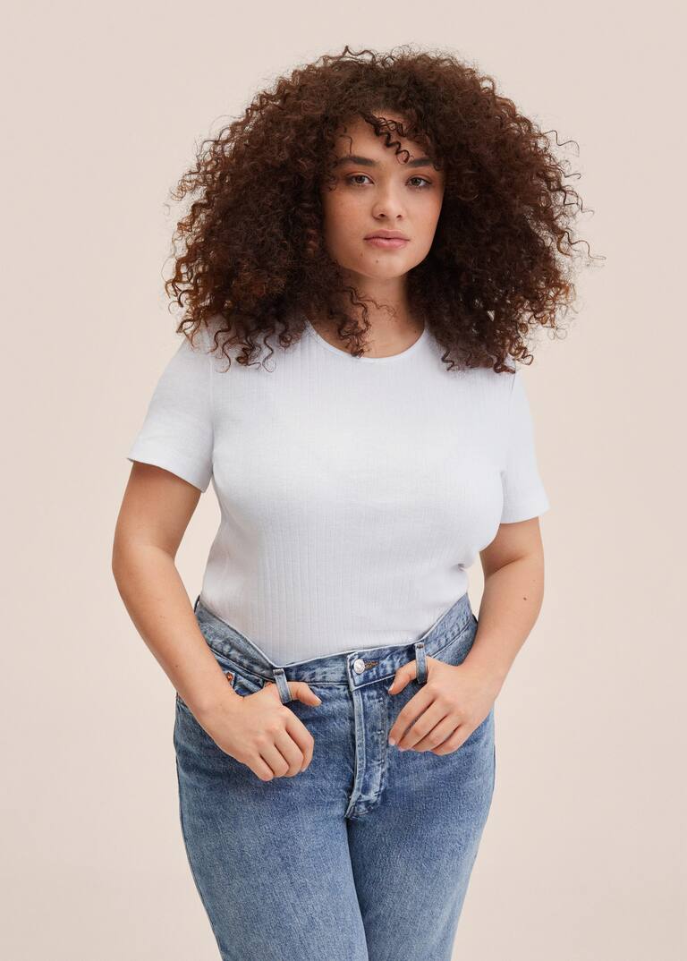 100 Cotton T Shirt Woman Mango Singapore