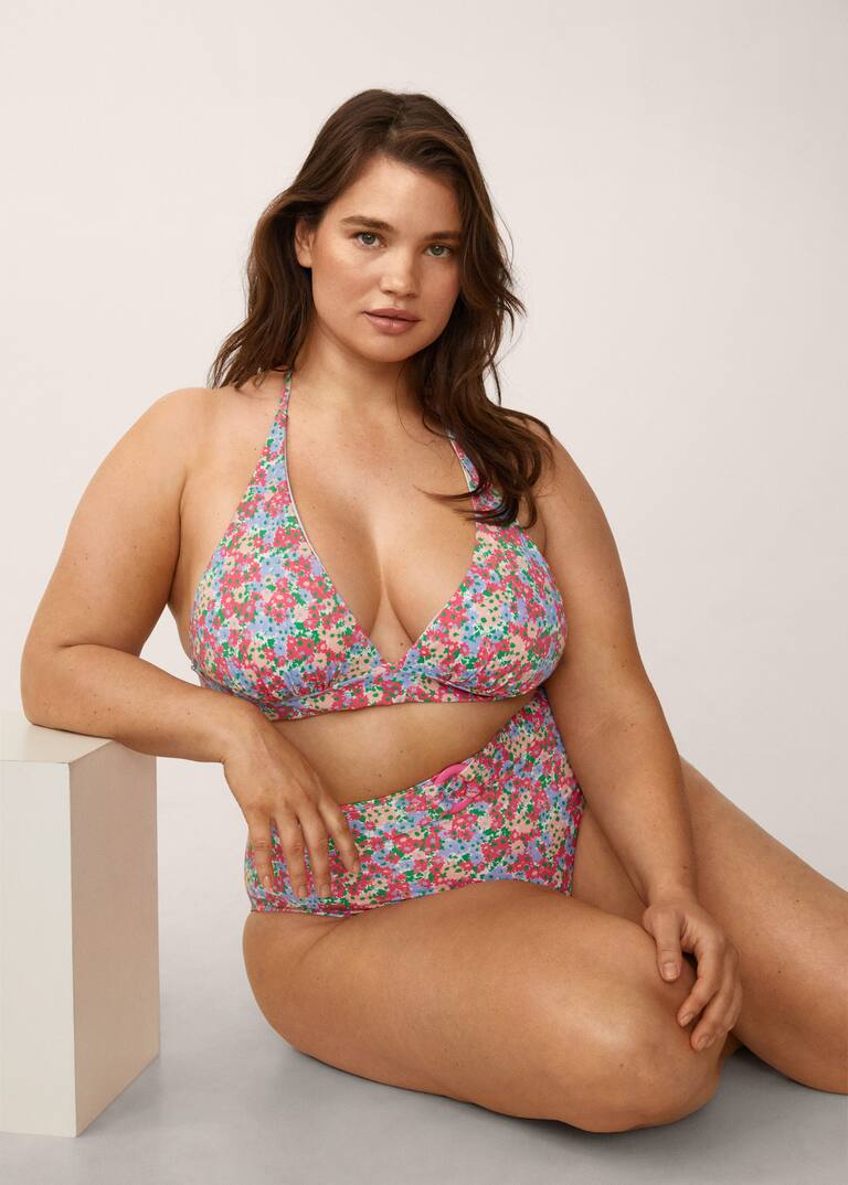 Góra Od Bikini Ze Wzorem Kobieta Mango Outlet Polska