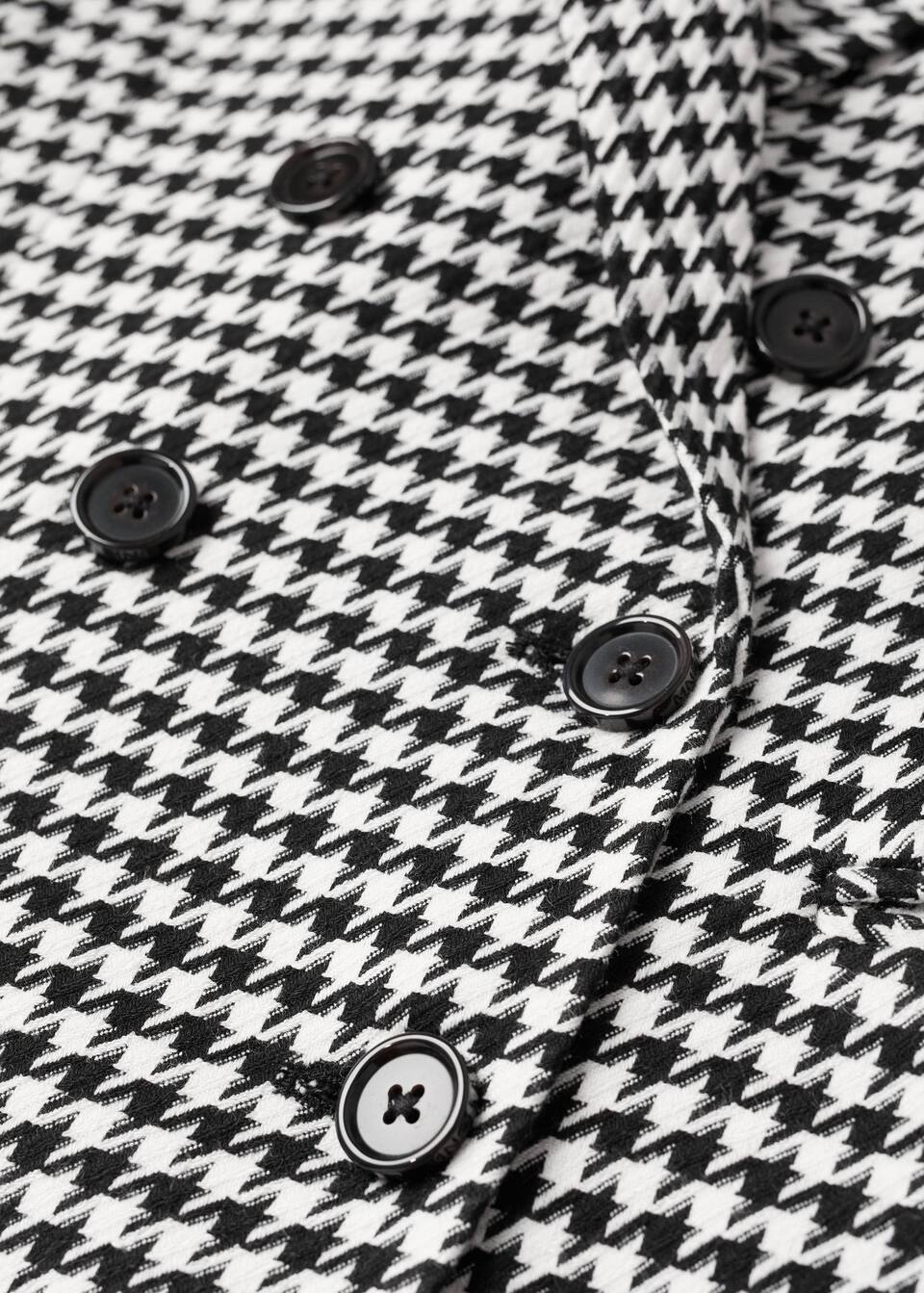 Veste De Costume En Pied De Poule Femme Mango Outlet France