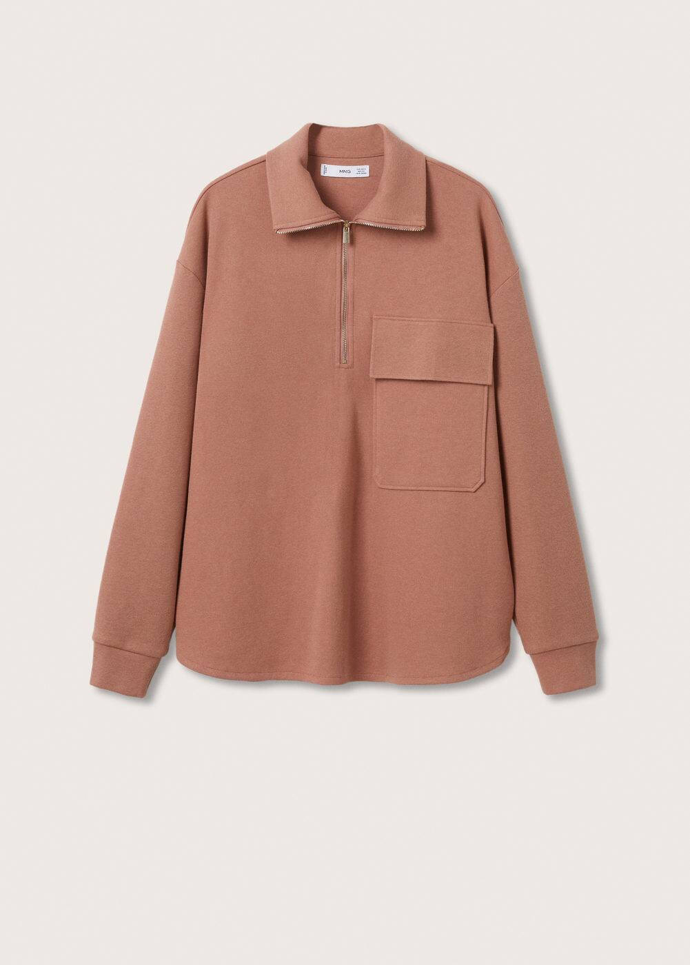 Pocket cotton sweatshirt - Woman | MANGO OUTLET Lithuania