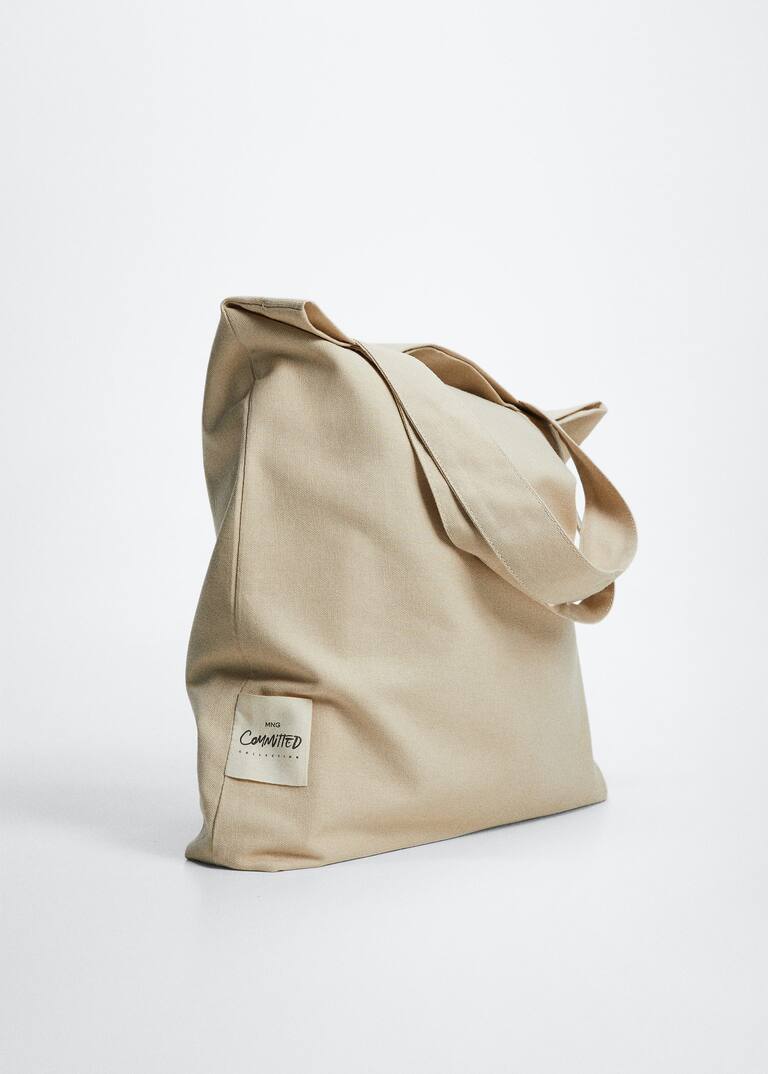 Bolso Shopper Algodón Mujer Mango Colombia