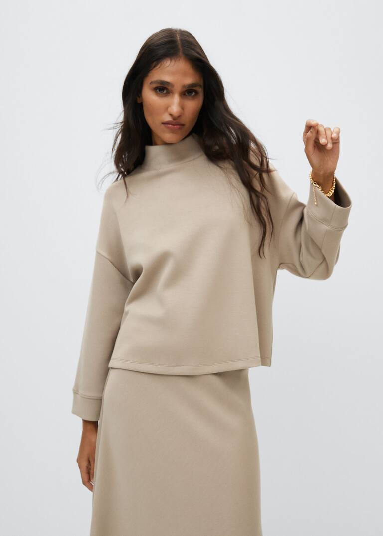 Oversize Sweatshirt Women Mango Usa
