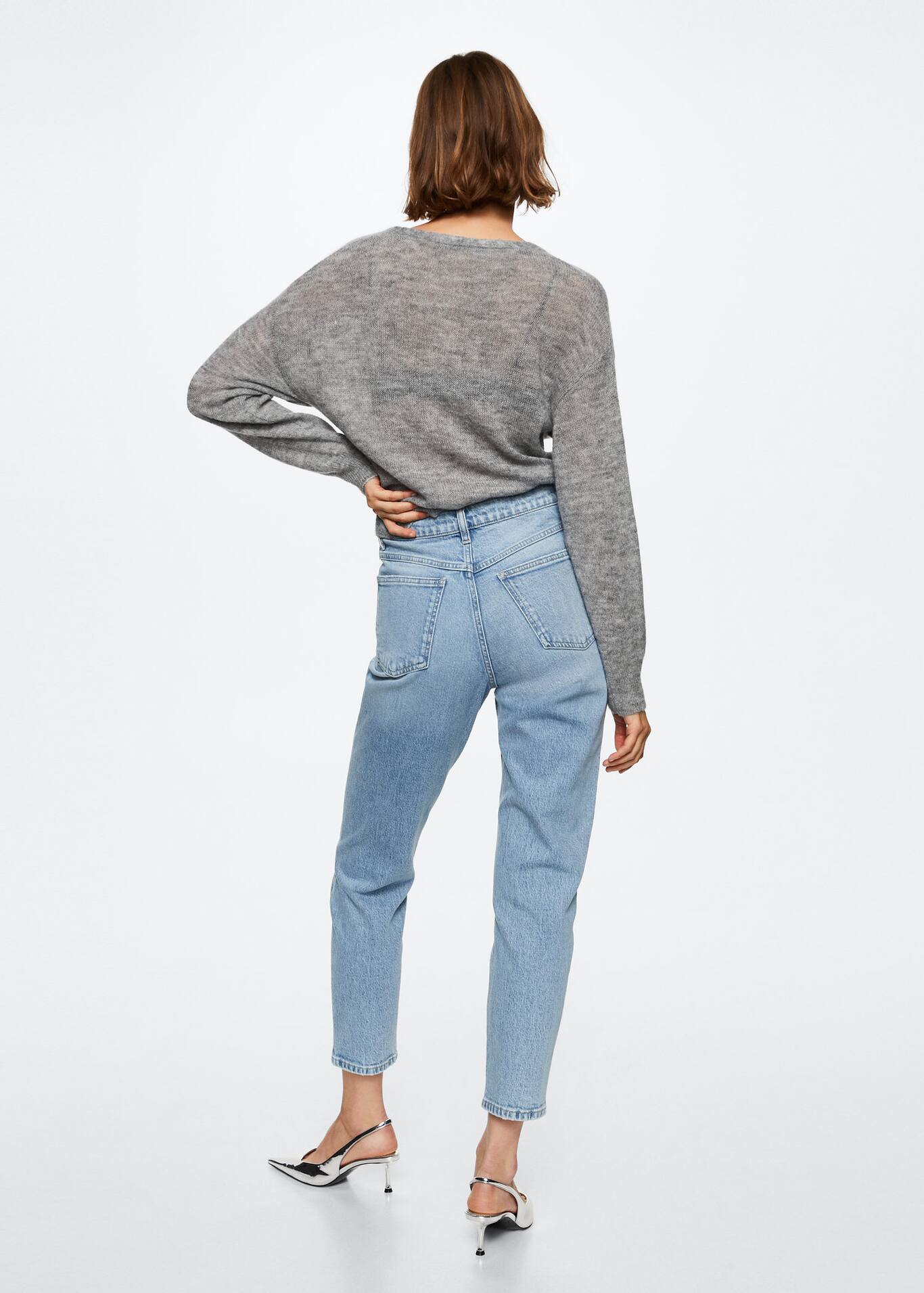 Jeans Mom Confort Tiro Alto Mujer Mango Andorra