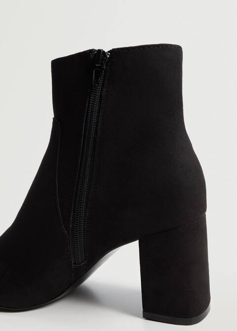 Pointed Heel Ankle Boot Women Mango Usa