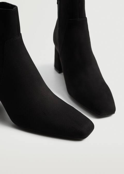 Pointed Heel Ankle Boot Women Mango Usa