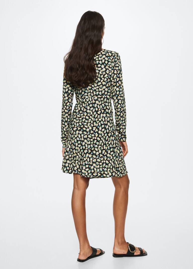 Printed bow dress - Woman | MANGO OUTLET Bulgaria