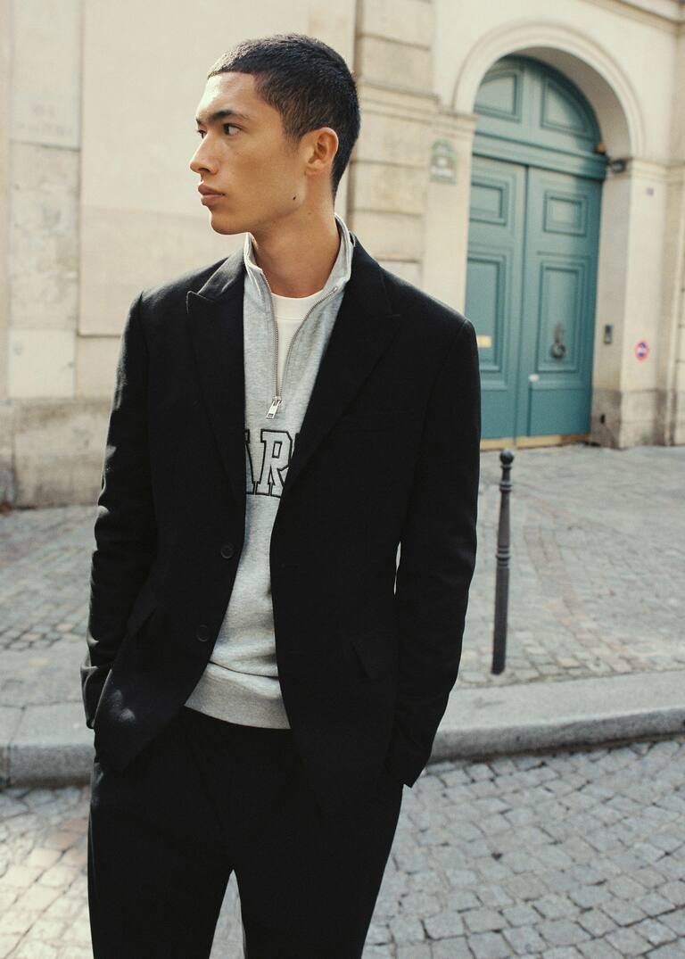 Slim Fit Suit Jacket Man Mango Outlet United Kingdom