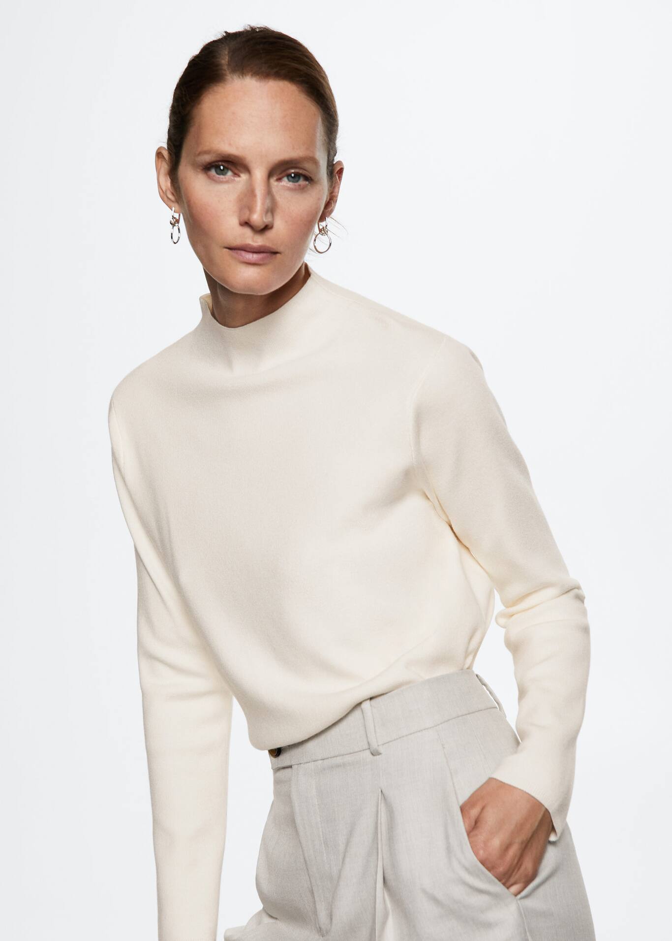 Pull Over Col Montant Femme Mango France