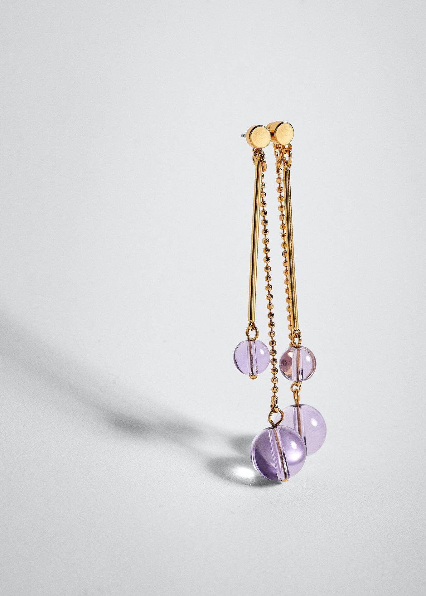 Pendant crystals earrings - Woman | MANGO OUTLET United Kingdom