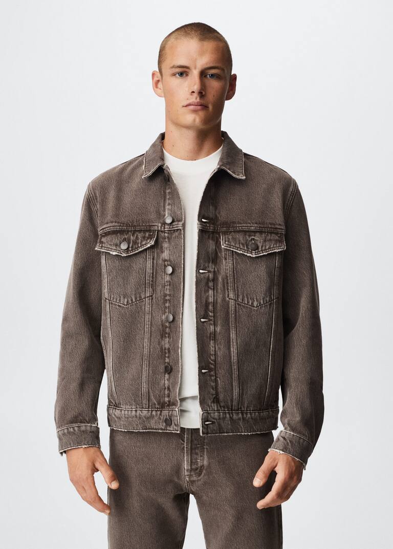 Oversize Denim Jacket Men Mango Man Usa