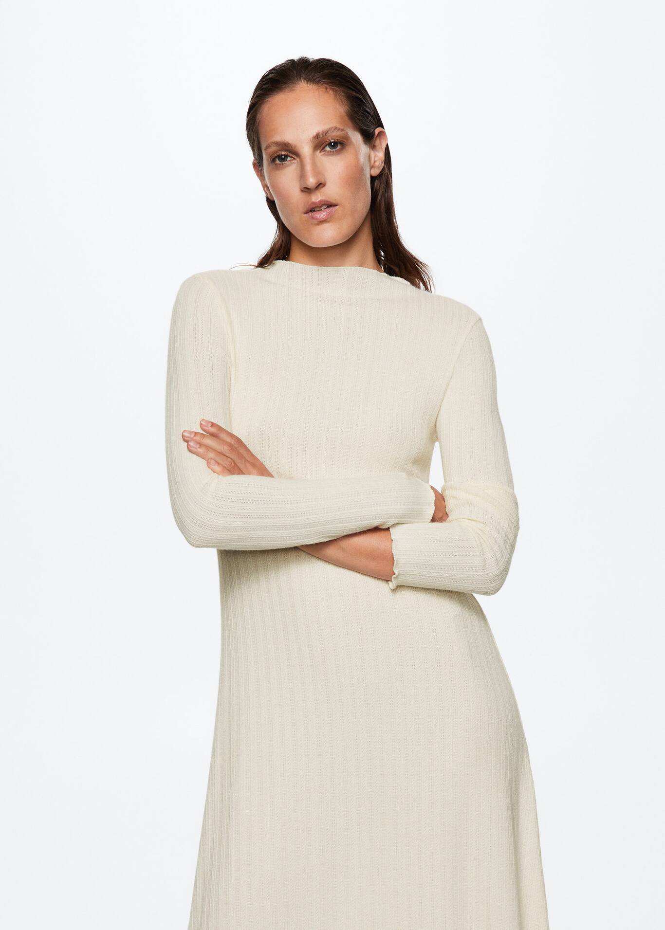 Knit midi dress - Woman | MANGO OUTLET Bulgaria