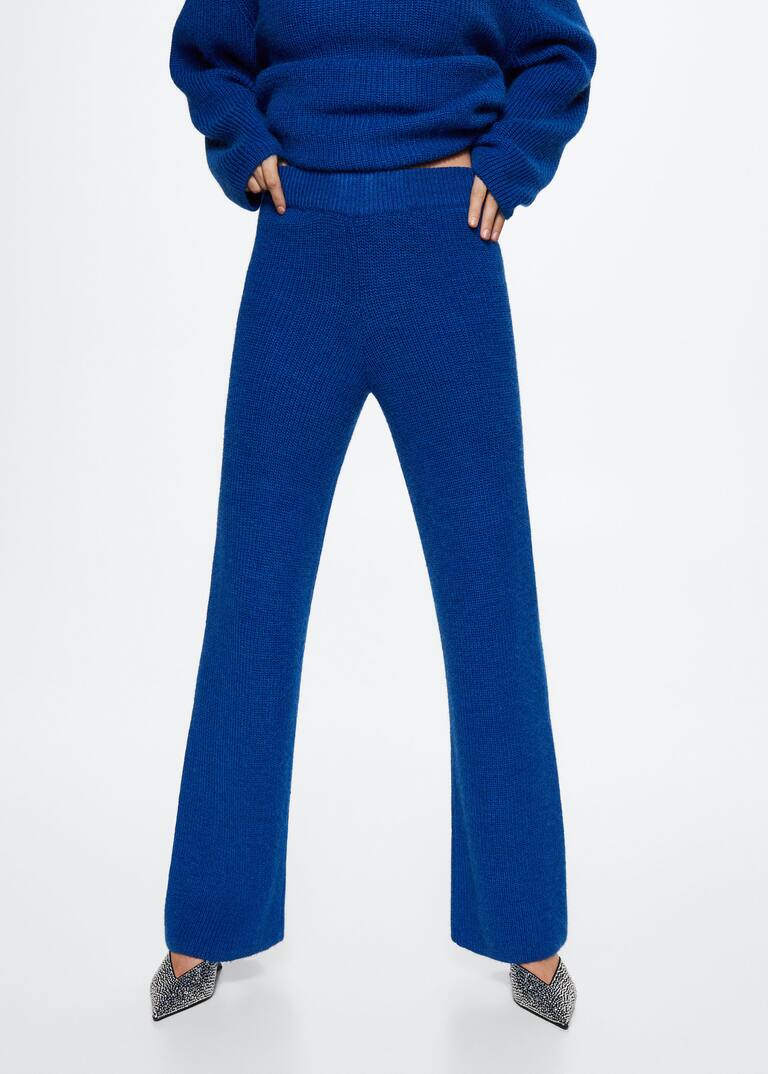 Straight Knitted Trousers Women Mango United Kingdom
