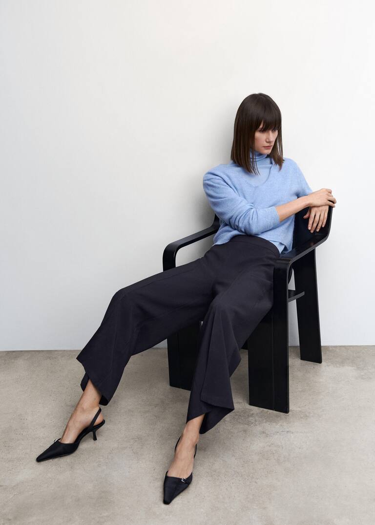 High Waist Palazzo Pants Women Mango Usa