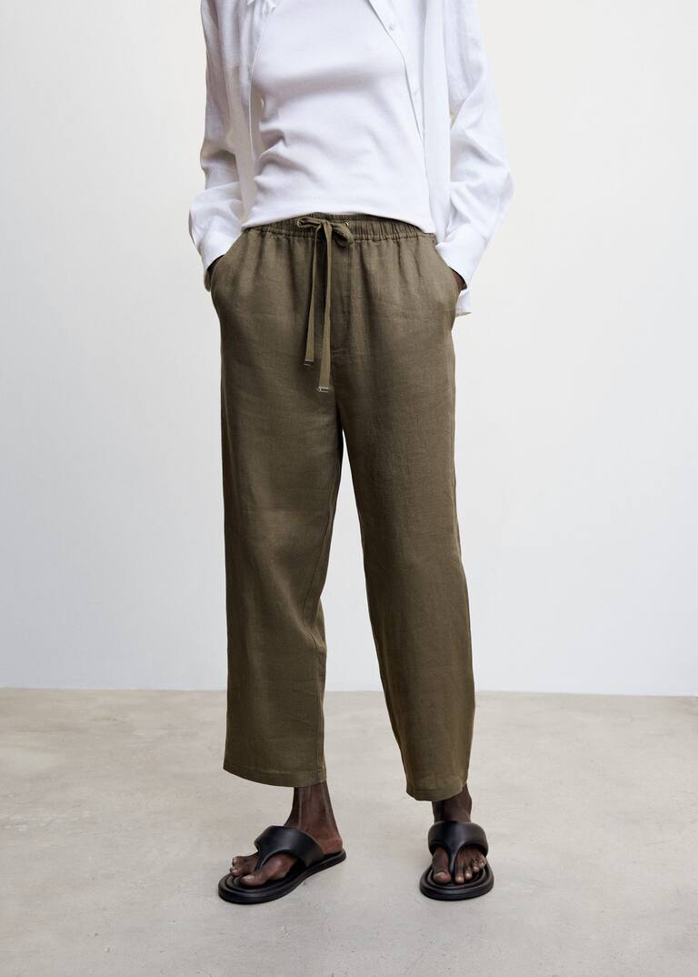 100 Linen Pants Women Mango Usa