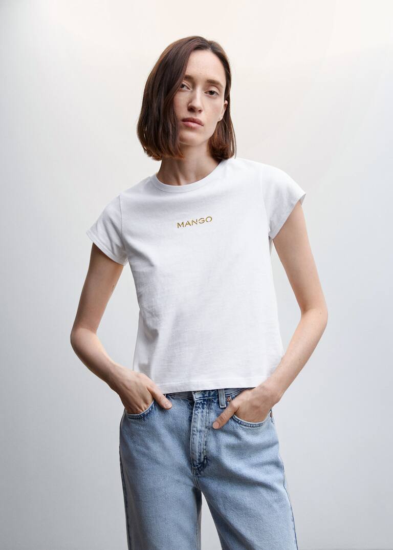 Striped Cotton T Shirt Women Mango United Kingdom