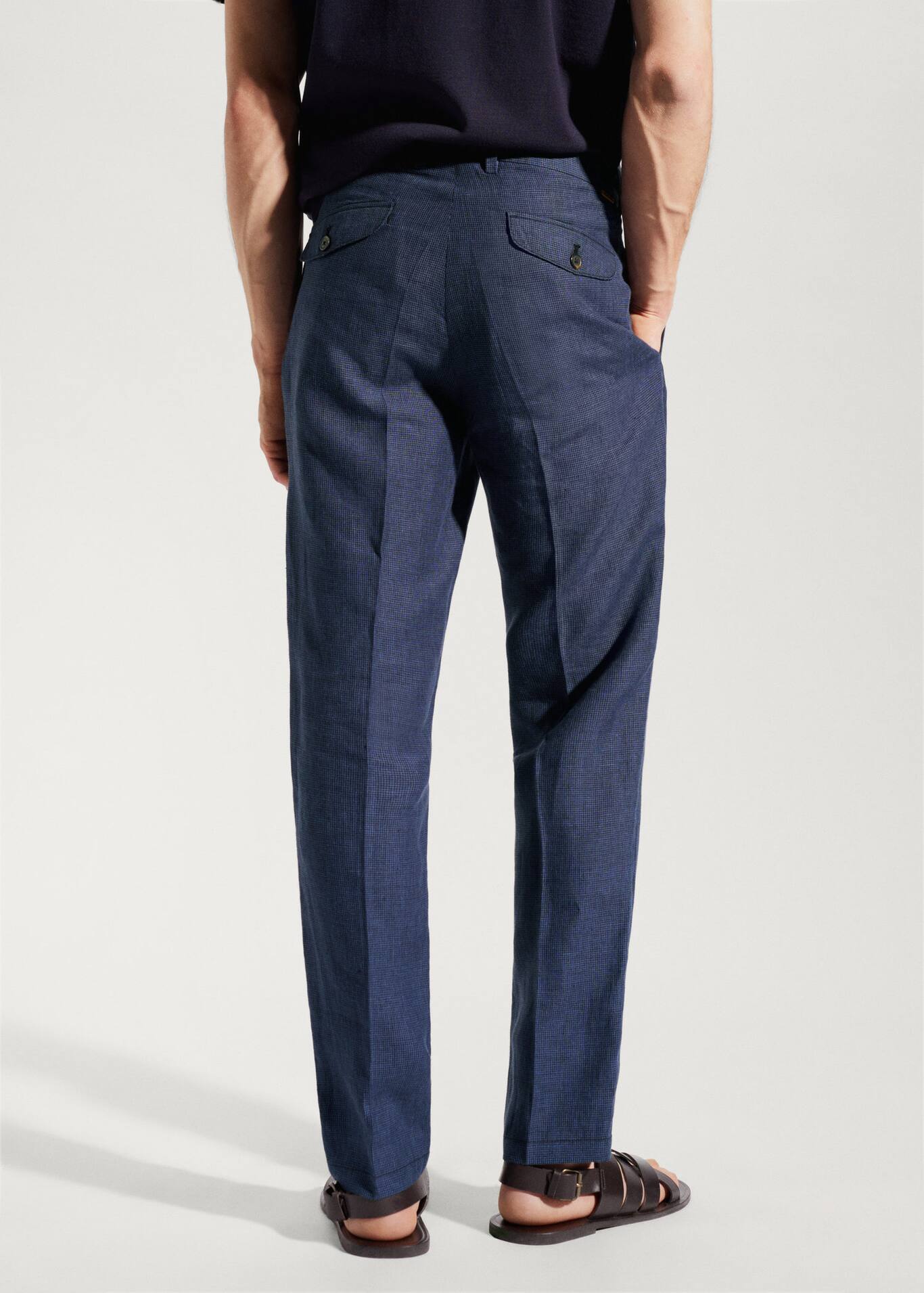Pantalon 100 % lin slim-fit - Homme | Mango Man France