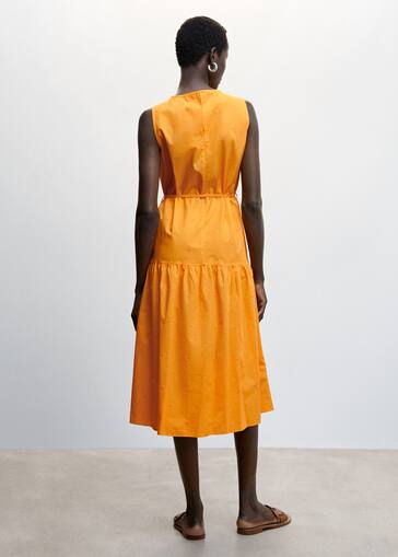 Floral Embroidery Dress Women Mango Usa