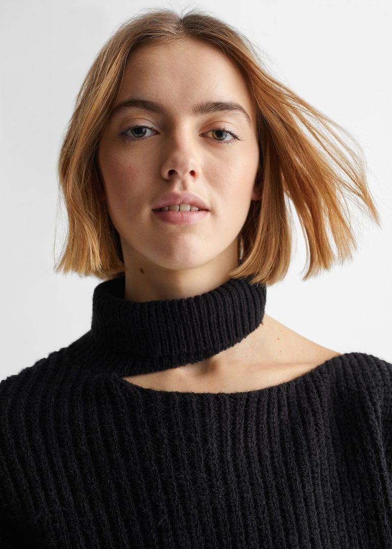 Cut Out Neck Sweater Teenage Girl Mango Teen Usa