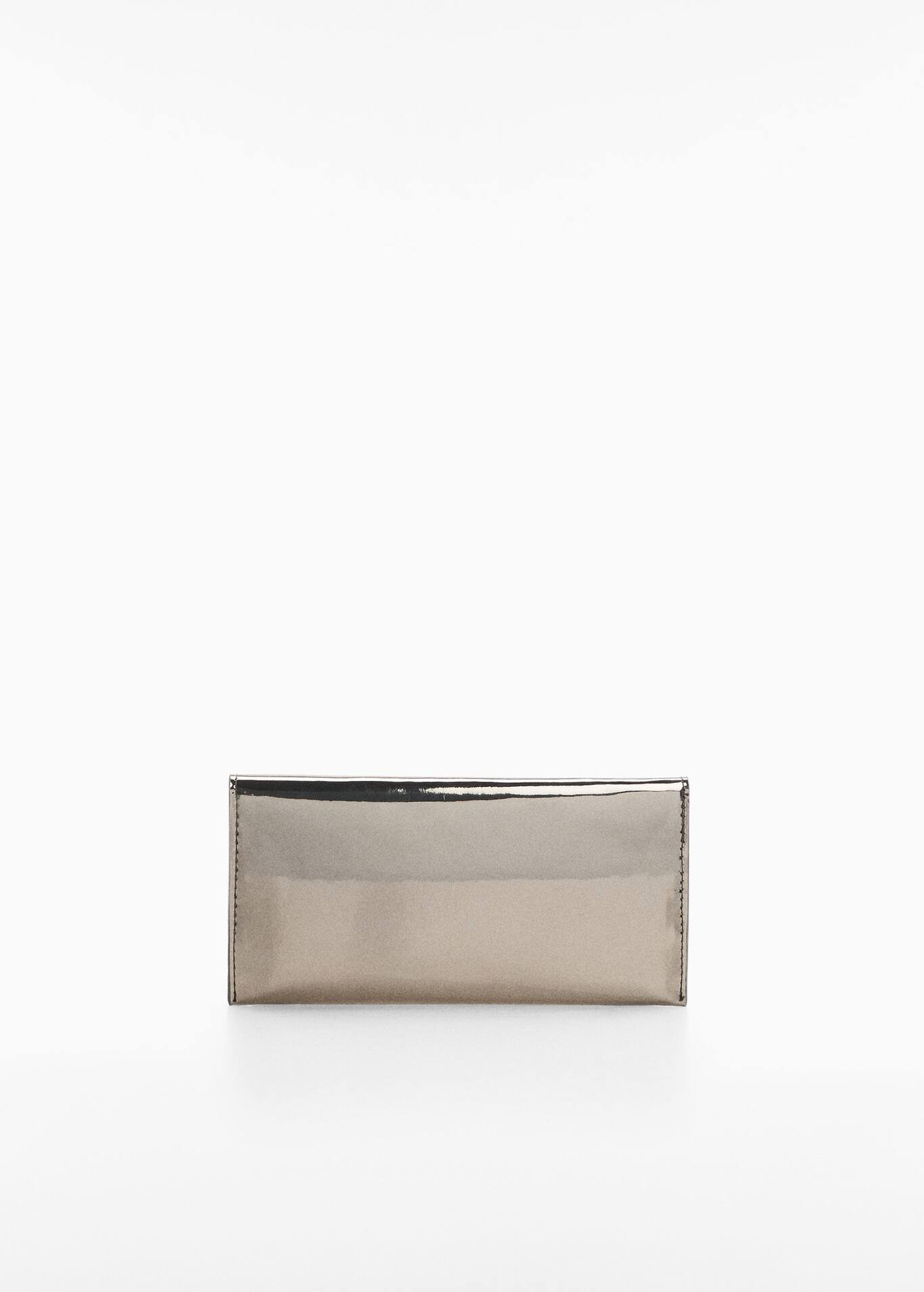 Metallic wallet with flap - Woman | MANGO OUTLET Croatia