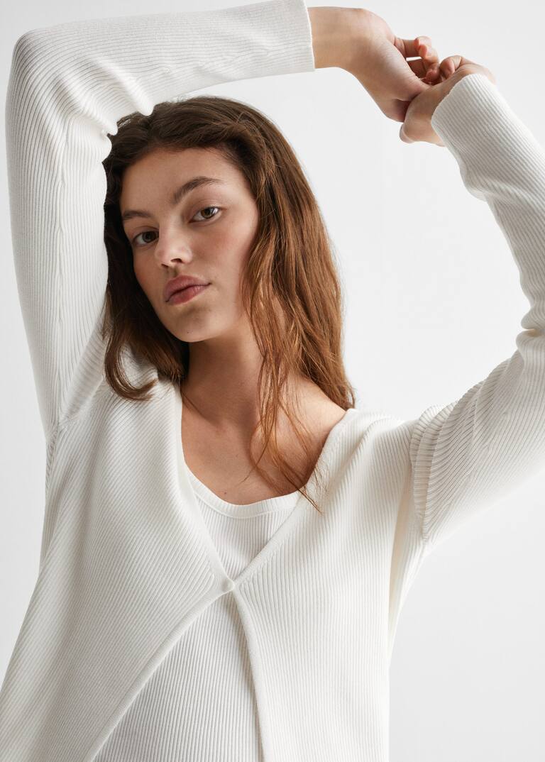 Ribbed Button Cardigan Teenage Girl Mango Teen Usa