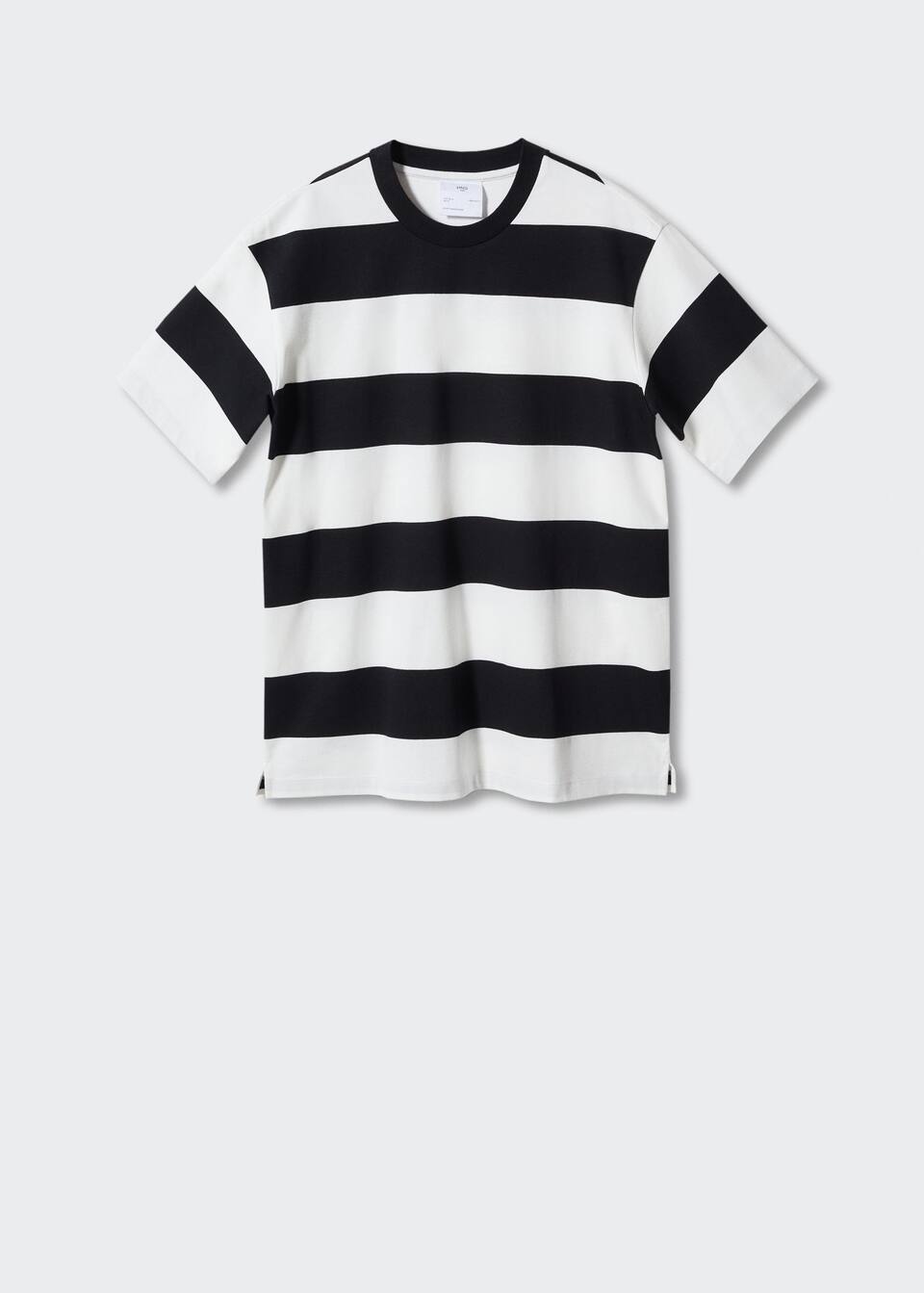 Striped Cotton T Shirt Man Mango Outlet Sweden