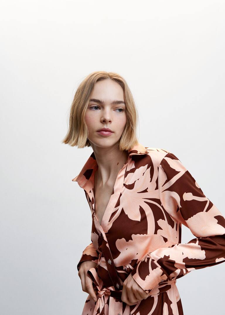 Printed Shirt Dress Woman Mango South Africa
