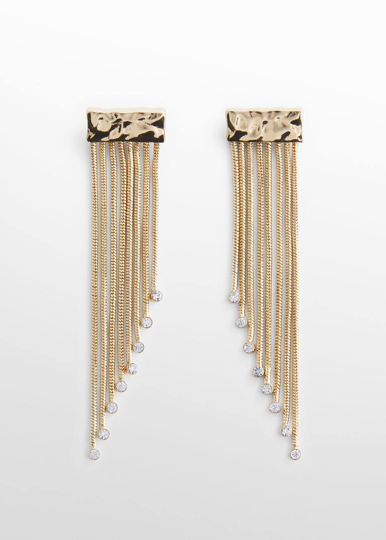 Earrings cascade crystals - Women | Mango United Kingdom Earrings cascade crystals - Women | Mango United Kingdom