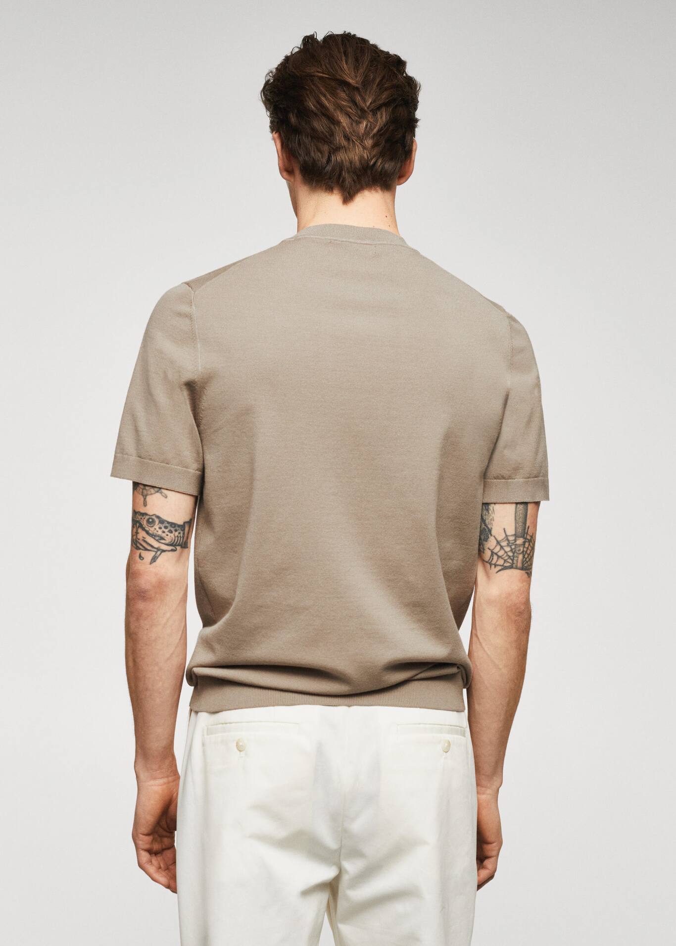 Fine Knit T Shirt Men Mango Man Usa