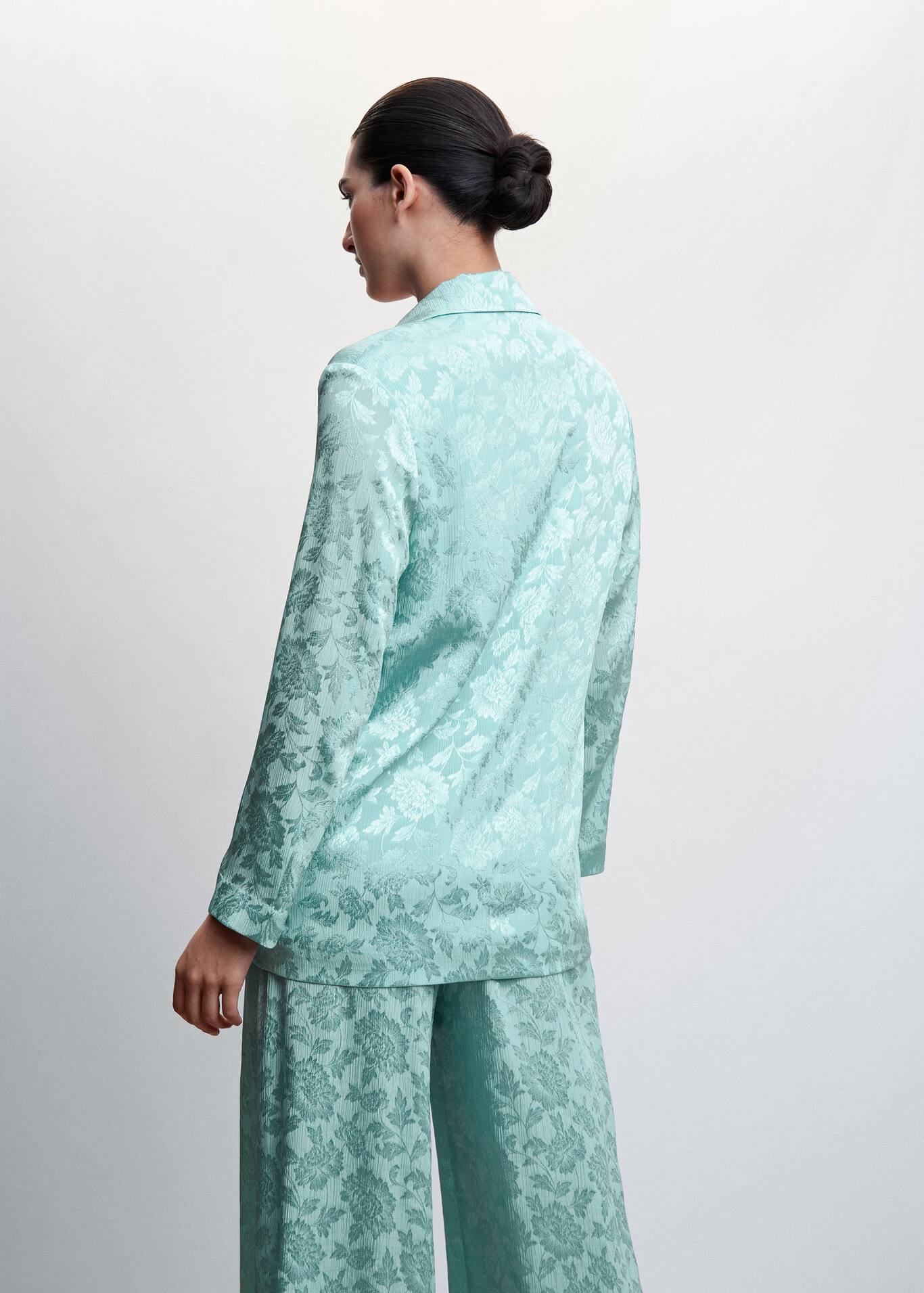 Americana traje jacquard - Mujer | MANGO OUTLET USA