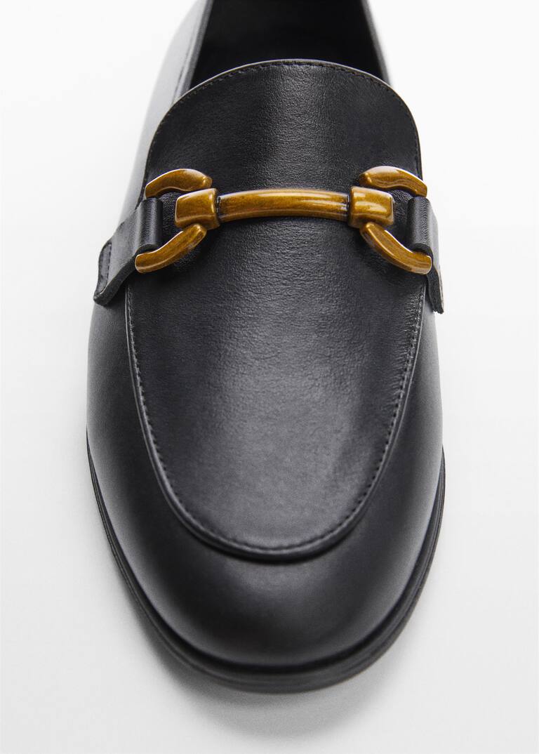 Leder Mokassins Mit Schnalle Damen Mango Deutschland