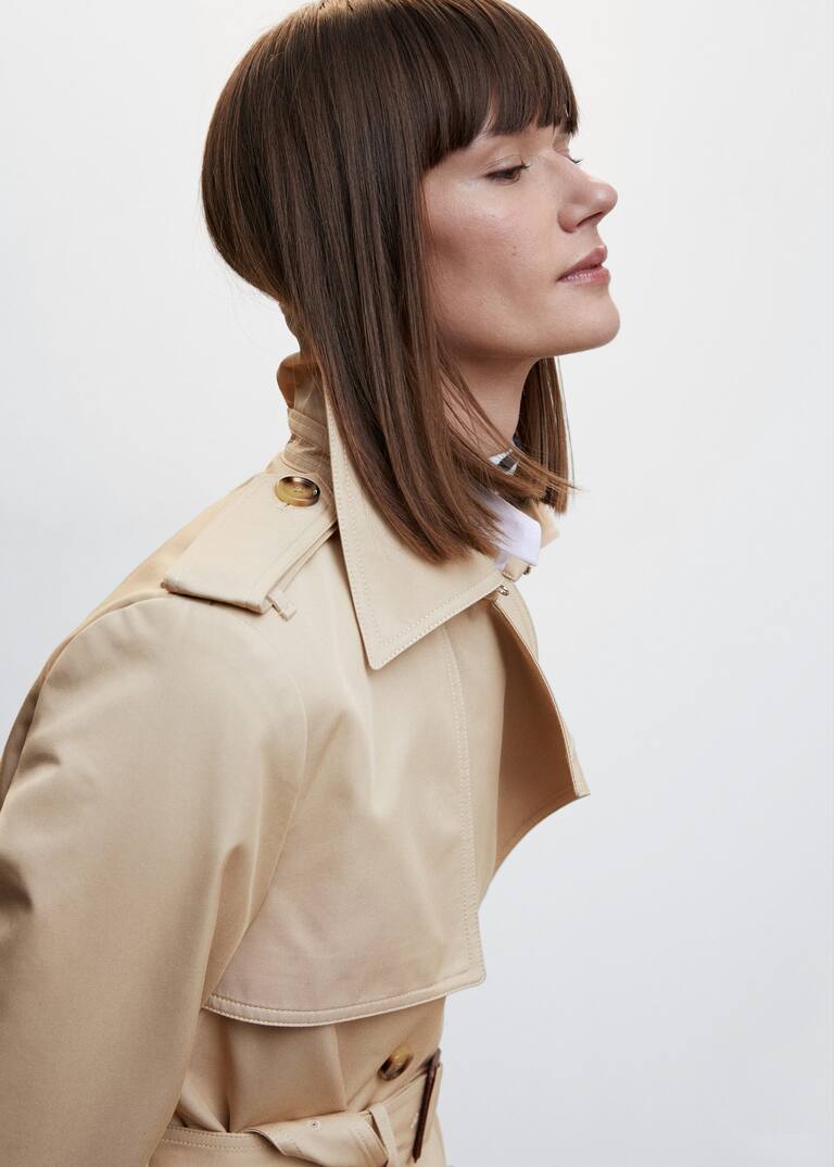 Classic Long Trench Coat Women Mango Usa