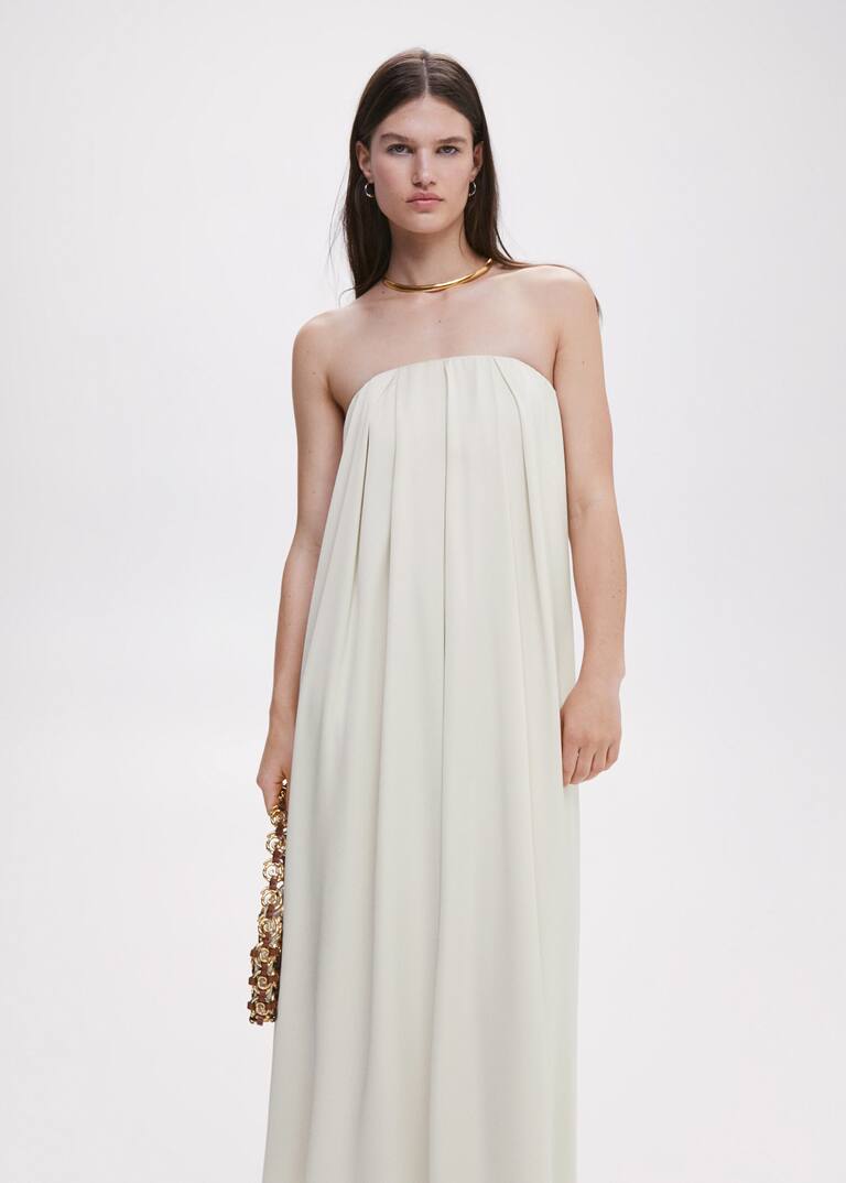 Strapless Dress Women Mango Usa