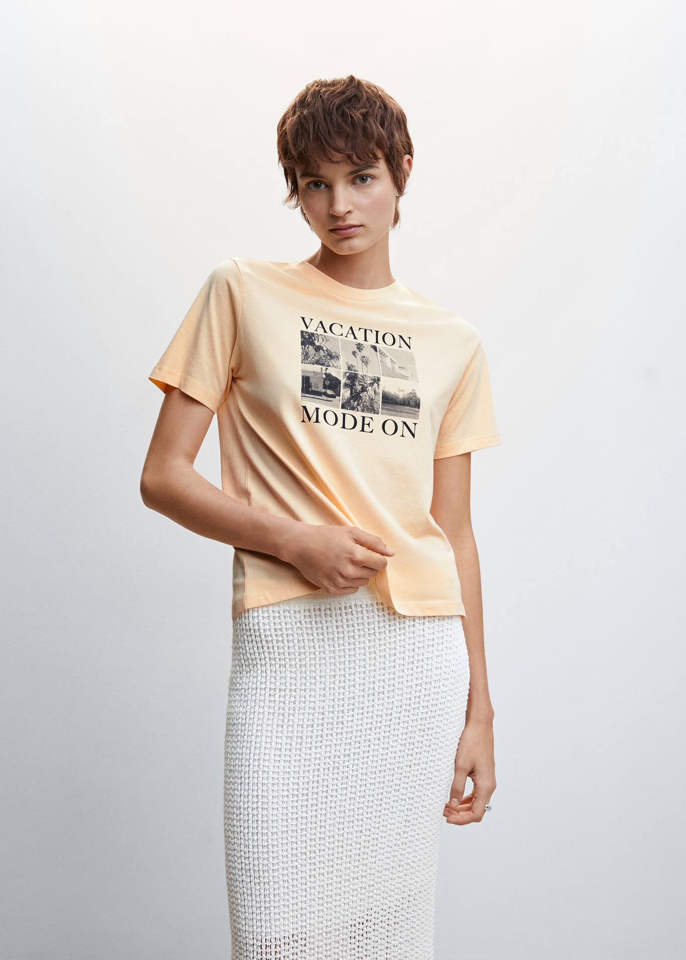 Printed cotton shirt - Woman | MANGO OUTLET Bulgaria