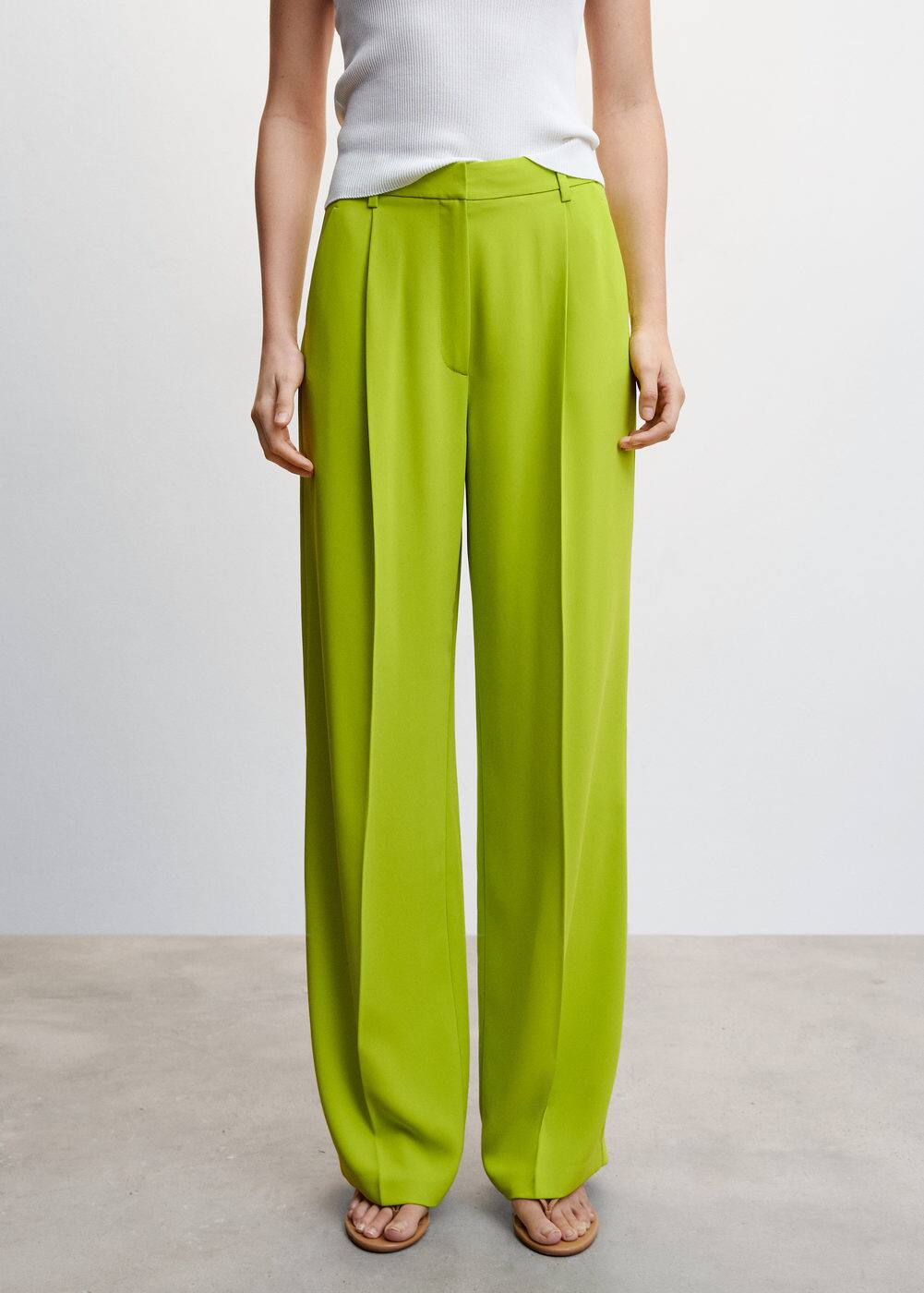 Dart Palazzo Trousers Woman Mango Malaysia