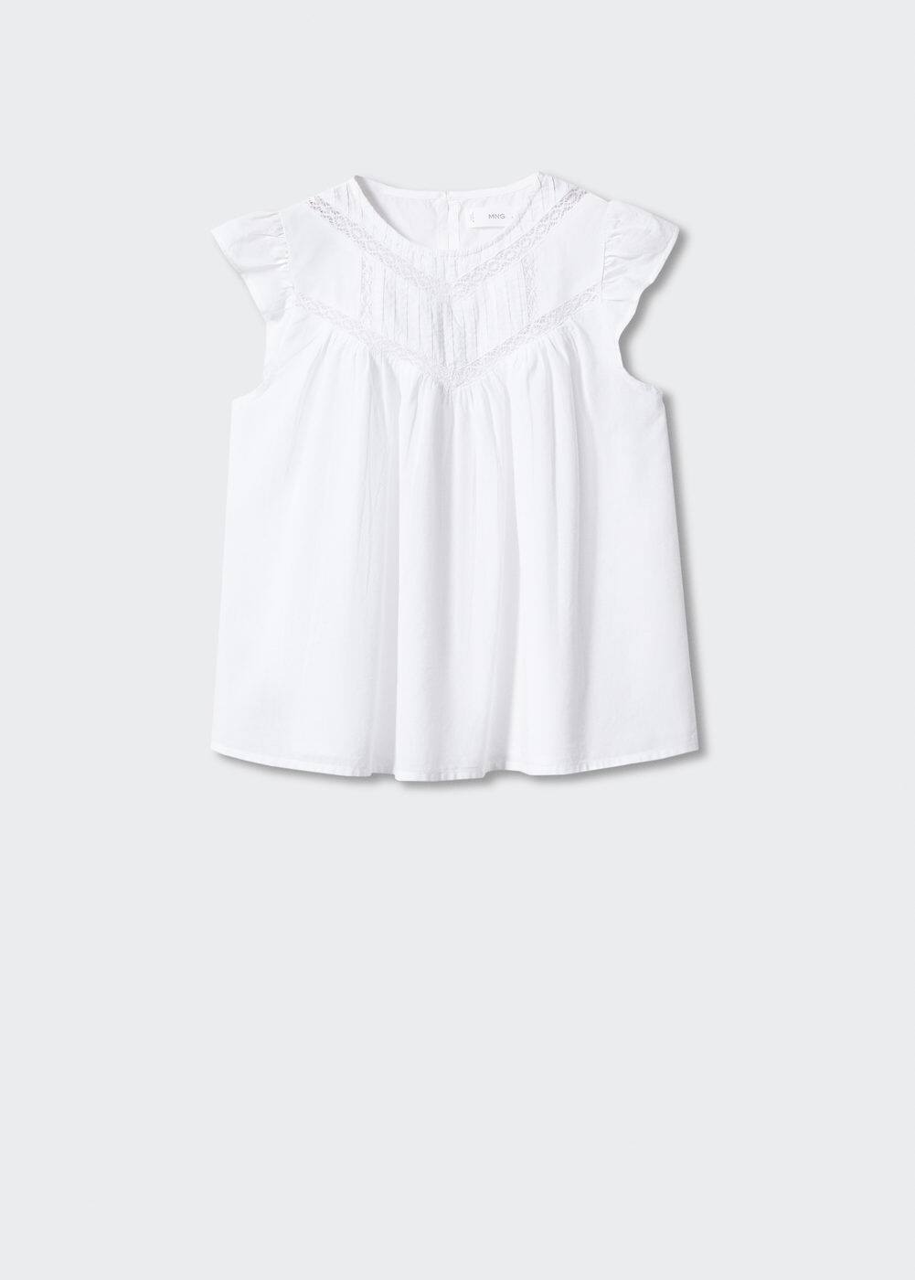 Ruffled Sleeve Blouse Women Mango United Kingdom ruffled-sleeve-blouse-women-mango-united-kingdom