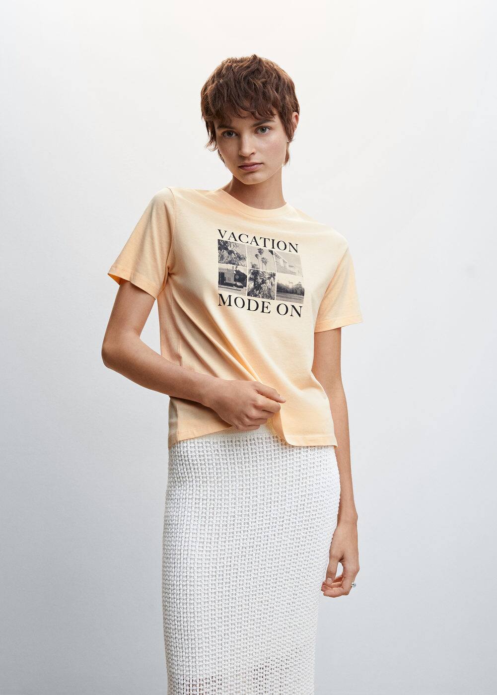 Printed cotton shirt - Woman | MANGO OUTLET Bulgaria