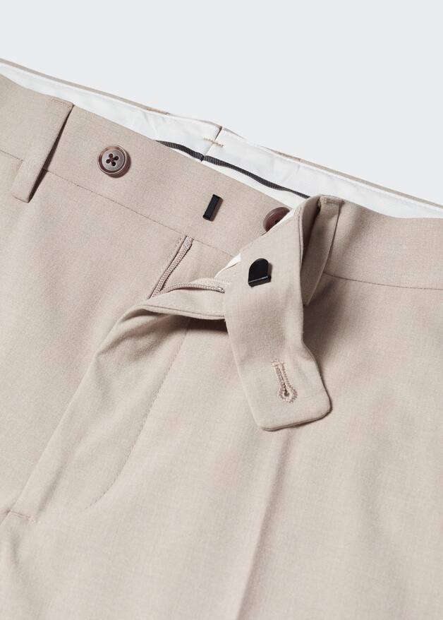 Pantalon Costume Slim Fit Tissu Stretch Homme Mango Man France