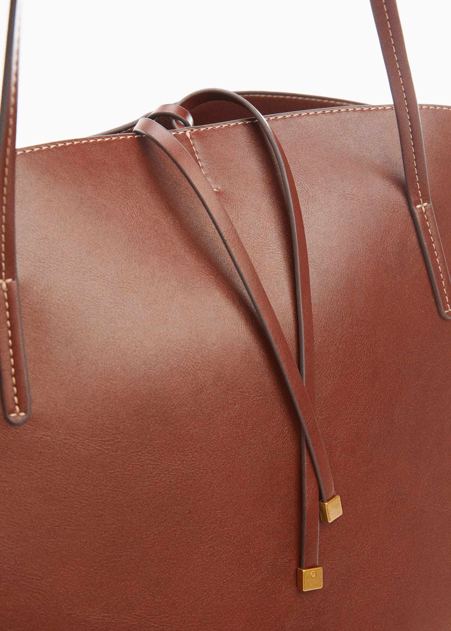 Shopper Bag With Double Handle Women Mango Usa