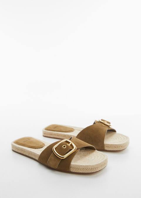 Buckle Leather Sandals Women Mango United Kingdom