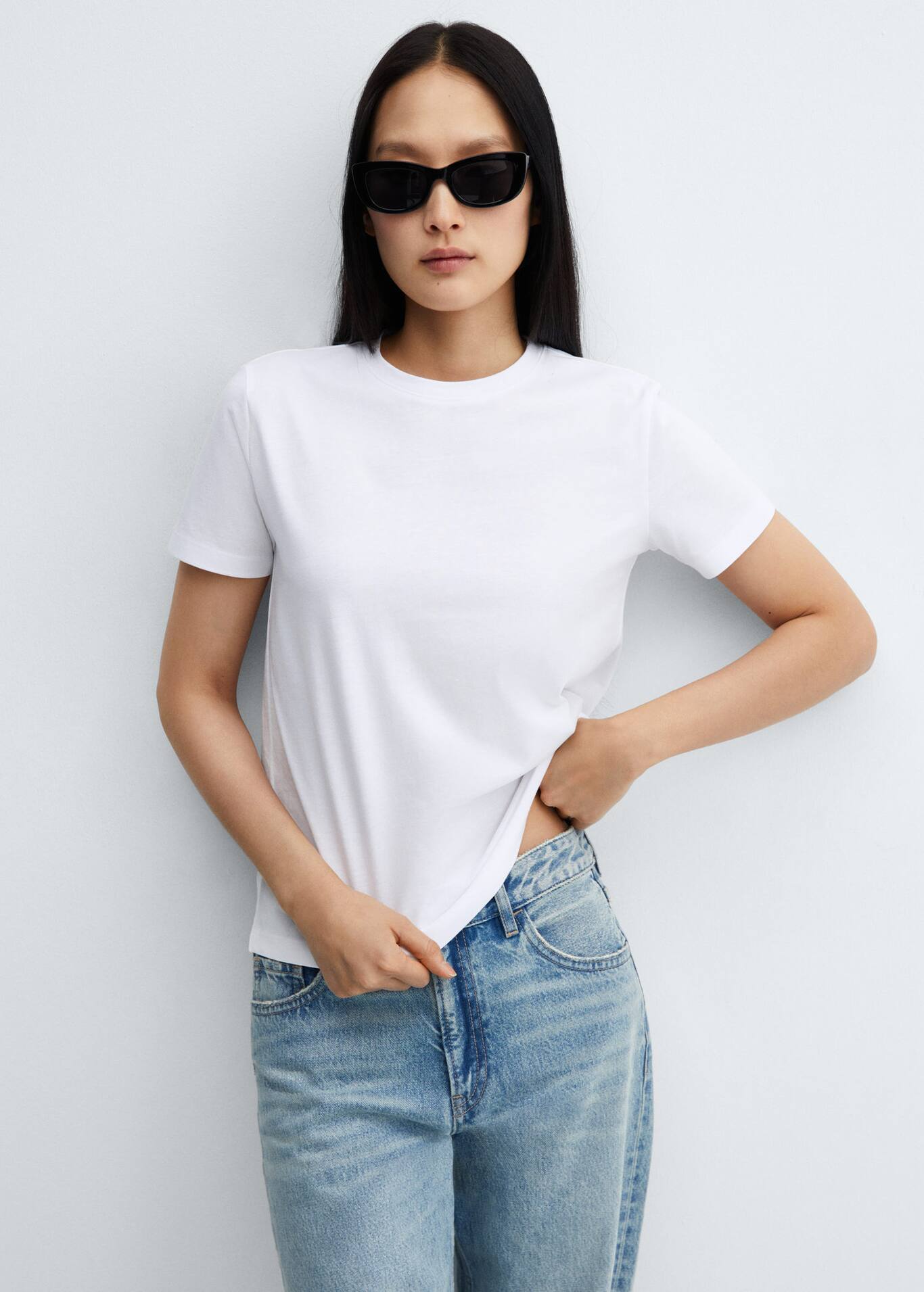100 Cotton T shirt Woman MNG Australia 100-cotton-t-shirt-woman-mng-australia