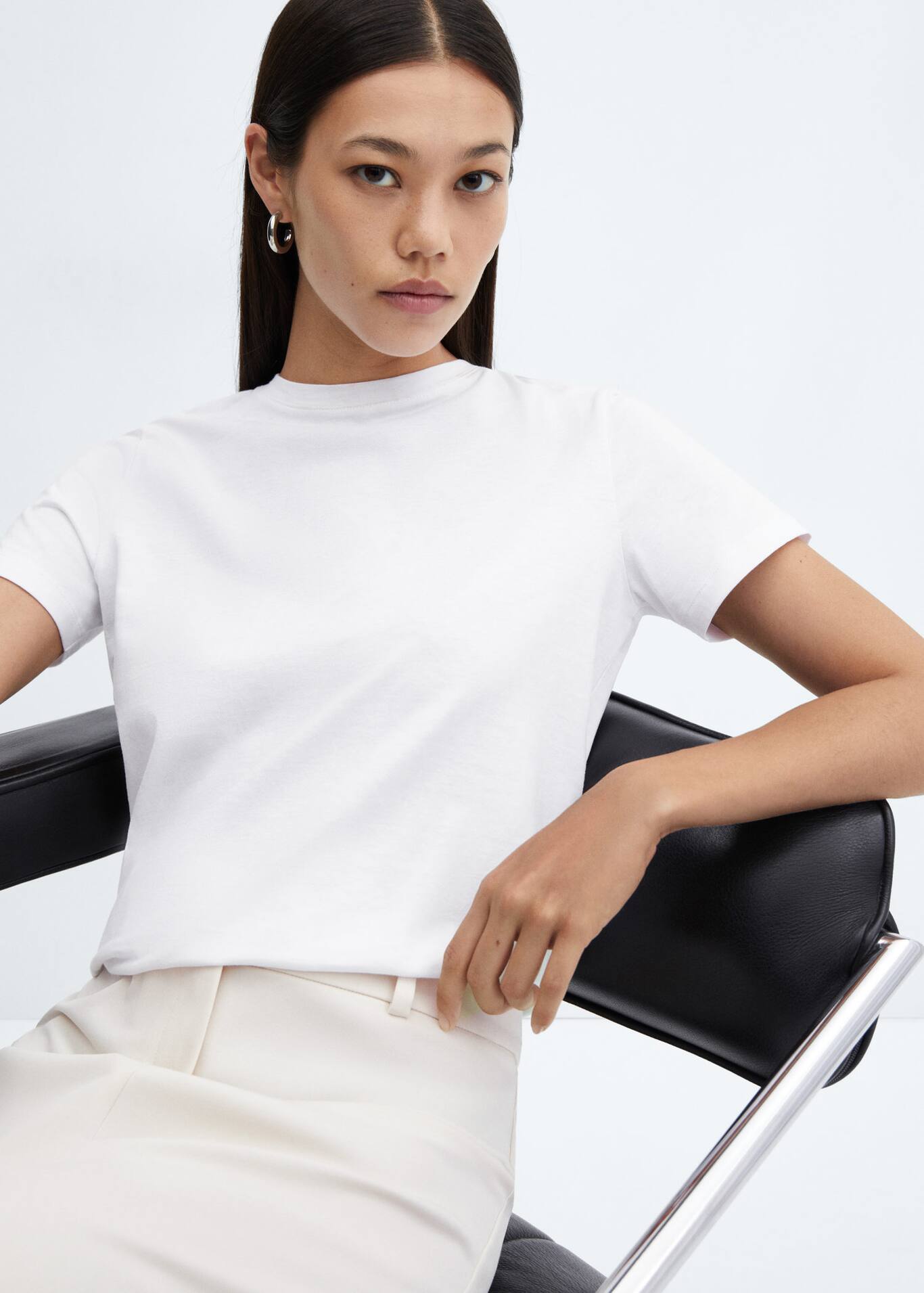 100 Cotton T Shirt Women Mango United Kingdom