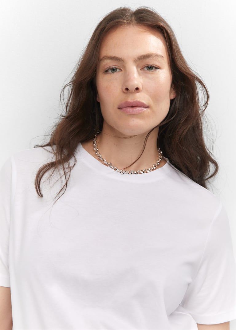 100 Cotton T Shirt Women Mango United Kingdom