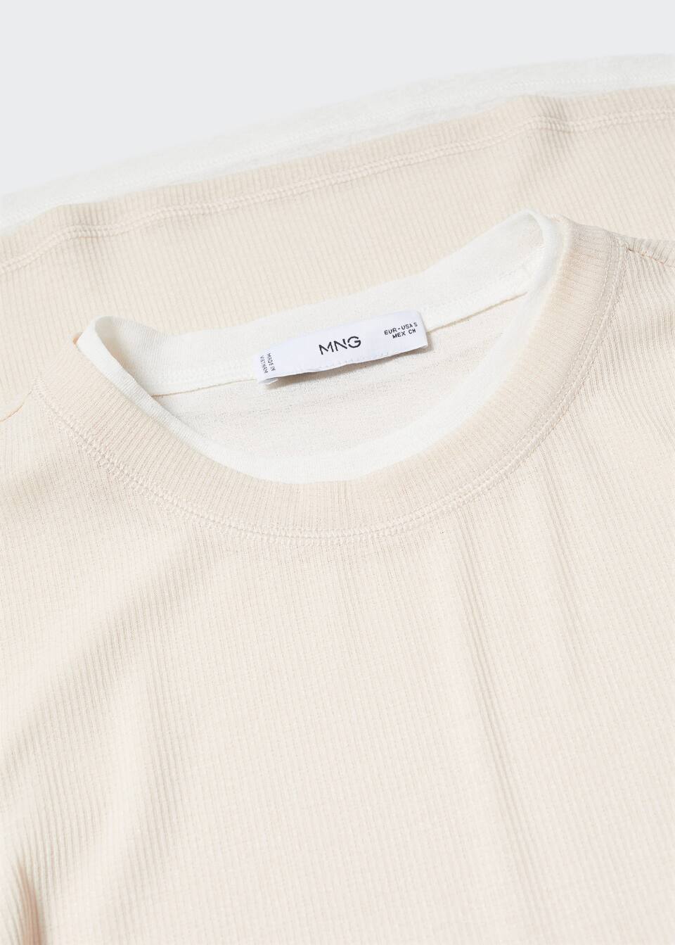 Double-layered t-shirt - Women | Mango USA