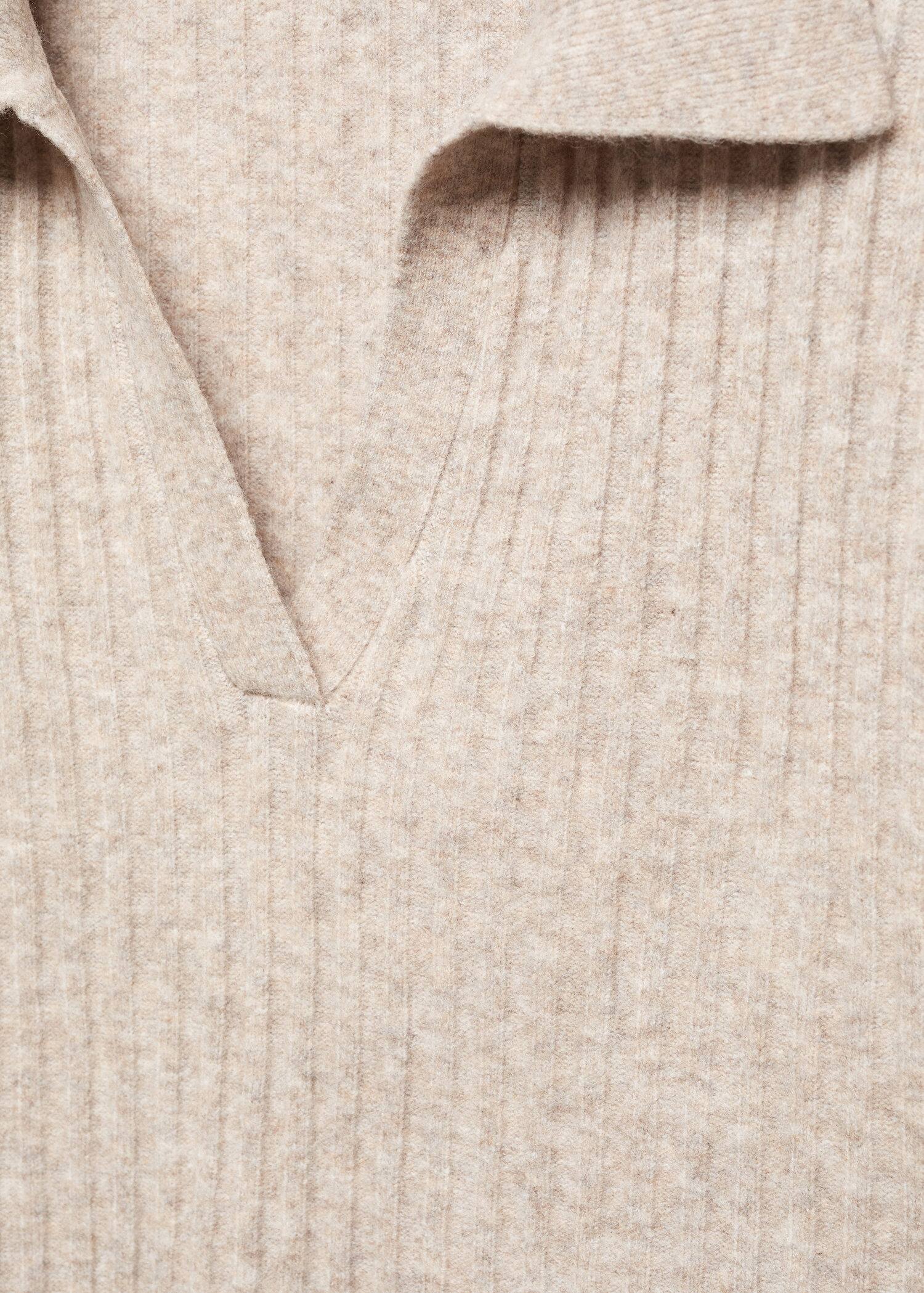 Strickpullunder Mit Poloshirt Kragen Damen Mango Deutschland