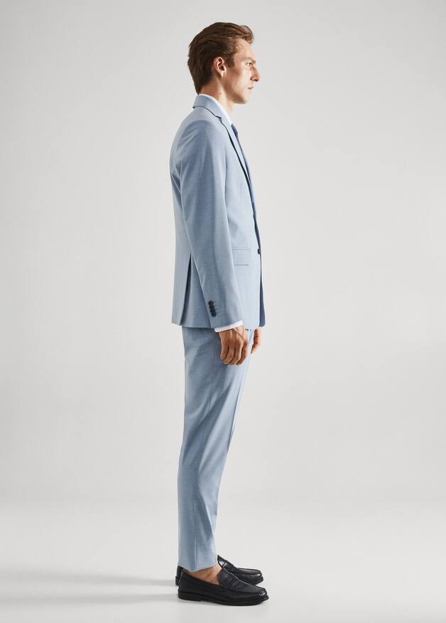 Veste Costume Slim Fit Tissu Stretch Homme Mango Man France