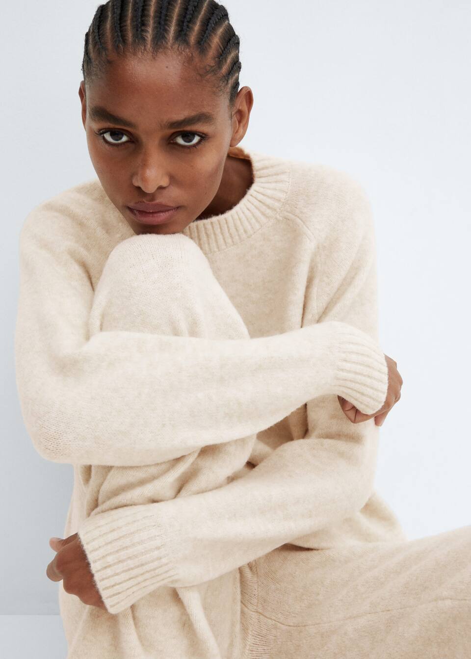 Oversize Knit Sweater Women Mango Usa