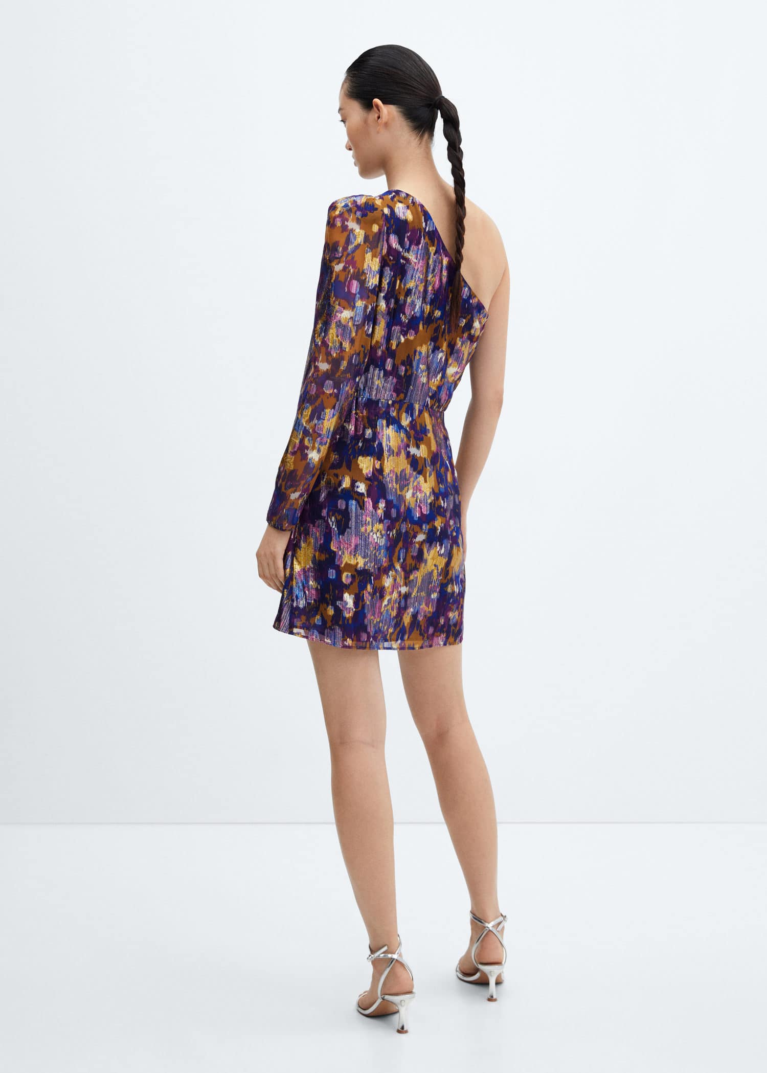 Printed Asymmetrical Dress Woman Mango Canada
